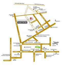 Mantra Properties Mantra Montana Map - Dhanori, Pune Location Map