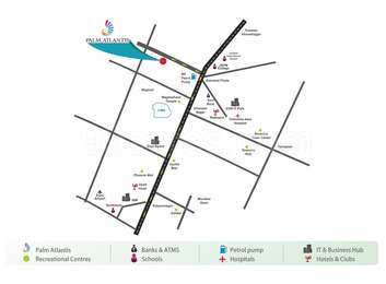 Mantra Majestique Builders Palm Atlantis Map - Wagholi, Pune Location Map