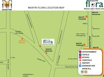 Mantri Developers Mantri Flora Map - Sector 1 HSR Layout, Bangalore ...