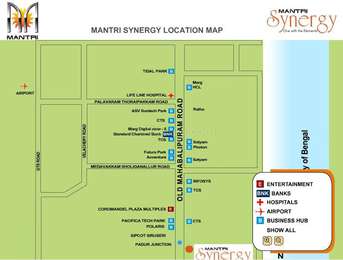 Mantri Developers Mantri Synergy Map - OMR, Chennai Location Map