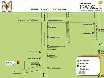 Mantri Developers Mantri Tranquil Map - Kanakapura Road, Bangalore ...