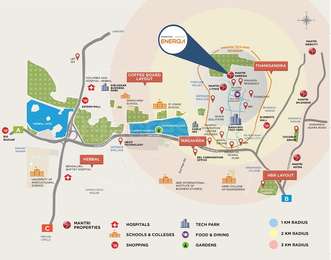Mantri Developers Mantri Manyata Energia Map - Hebbal, Bangalore ...