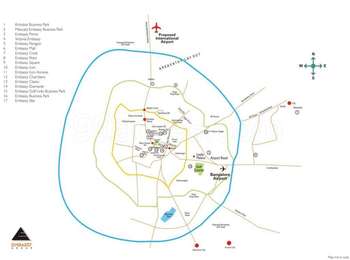 Manyata Promoters and Embassy Group Manyata Embassy Business Park Map ...