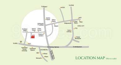 Maphar Constructions Builders Maphar Calyx Map - Kondapur, Hyderabad ...