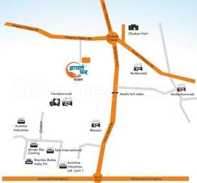 Maple Shelters Aapla Ghar Chakan Map - Chakan, Pune Location Map