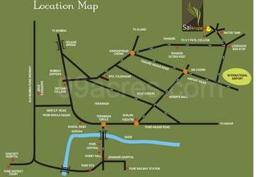 Maple Shelters Sai Krupa Residency Map - Lohegaon, Pune Location Map