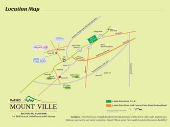 Mapsko Builders Pvt Ltd Mapsko Mount Ville Map - Sector 79, Gurgaon ...