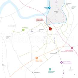 Marathon Group Marathon Nexworld Map - Dombivli East, Mumbai Location Map
