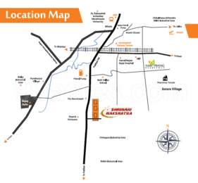Marathwada Constructions Aurangabad Shrihari Nakshatra Map - Nakshtra Wadi, Aurangabad Location Map