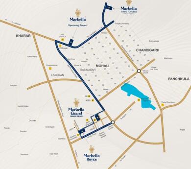 Marbella Group Marbella Royce Map - Sahibzada Ajit Singh Nagar, Mohali ...