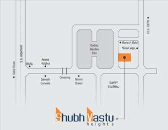 Maruti Infracon Shubh Vastu Heights Map - Jagatpur, Ahmedabad North ...