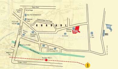 Marvel Group Citrine Map - Kharadi, Pune Location Map