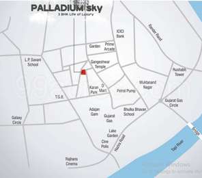 Marvella Group Marvella Palladium Sky Map - Adajan, Surat Location Map
