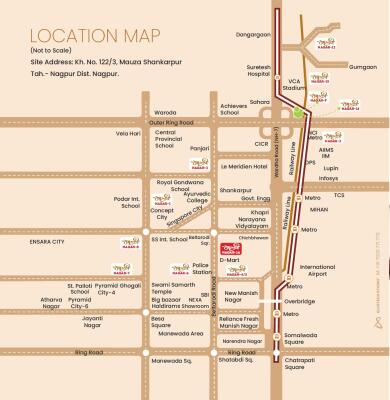 Mauli Infratech Nagpur Mauli Nagar 16 Map - Beltarodi, Nagpur Location Map