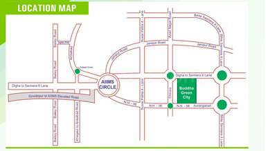 Maurya Grand Real Homes Maurya Budhha Green City Map - Phulwari Sharif ...