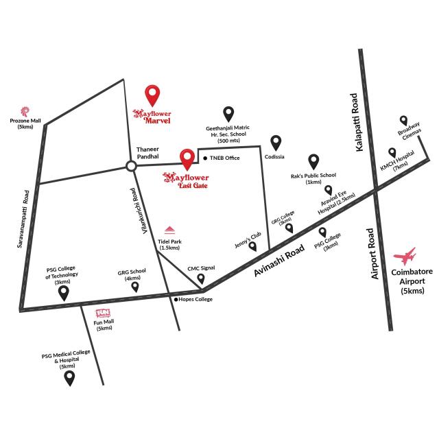 Mayflower East Gate Avinashi Road, Coimbatore | Price List & Brochure ...
