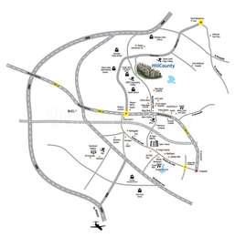 Hill County Properties Hill County Map - Nizampet, Hyderabad Location Map