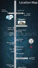 MBR Homes MBR Scapple Map - Bannerghatta Road, Bangalore South Location Map