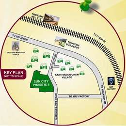 MCB Developers MCB Sun City Map - Thiruthani, Chennai Location Map