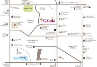 Meenakshi Estates Meenakshi North Avenue Map - Thanisandra, Bangalore ...