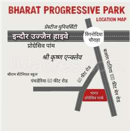 Mega Builders Indore Mega Bharat Progressive Park Map - Sawer, Indore ...
