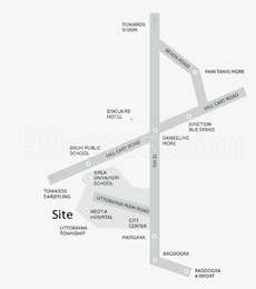 PRM Begraj Naresh Manakamana and KS Grp Lumina Luxuria Map - Matigara ...