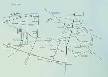 Shri Shakthi Group The Perch Map - Tellapur, Hyderabad Location Map