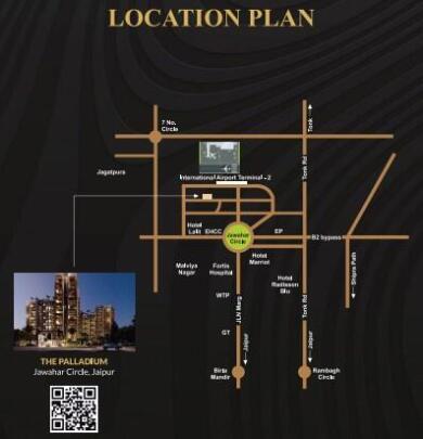 Melon Constructions The Palladium Map - Siddharth Nagar, Jaipur ...