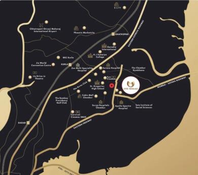 Meraki Habitats One Meraki Map - Chembur, Mumbai Location Map