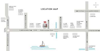 Meritage Homes Meritage Merlot Map - Thevara, Kochi Location Map