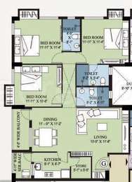 3 BHK Apartment / Flat for sale in Merlin Crest Silpara Kolkata South ...