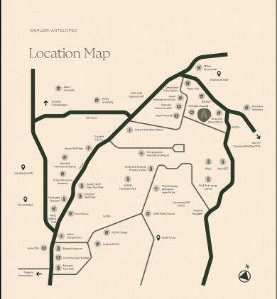 Merusri Developers Merusri Antelopes Map - Devanahalli, Bangalore ...