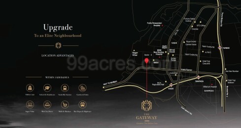 Metricon Realty LLP Metricon The Gateway Map - Vashi, Navi Mumbai ...