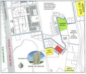 Metro Group Builders Metro Tulsi Sagar Map - Sector 28 Nerul, Navi ...