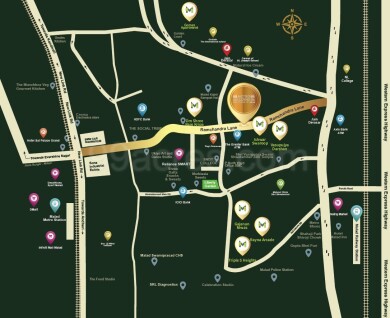 Metro Associates Metro Millennium Map - Malad West, Mumbai Location Map