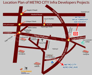 Metro City Infra Developers Aero Enclave Metro City Map - Adibatla ...