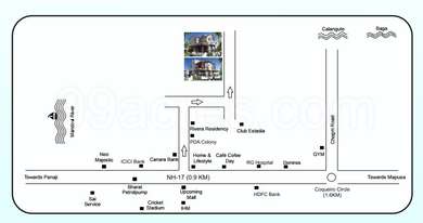 Micasa Developers Micasa Villas Map - Porvorim, Goa Location Map