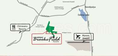 Midmac Developers Midmac Brookefield Map - Gurur, Mysore Location Map