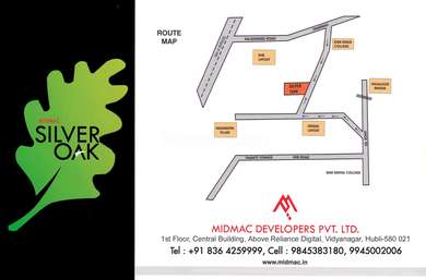 Midmac Developers Midmac Silver Oak Map - Gokul, Hubli Location Map