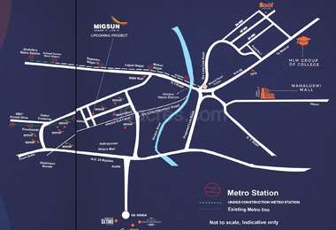 Migsun Kiaan Map - Vasundhara, Ghaziabad Location Map