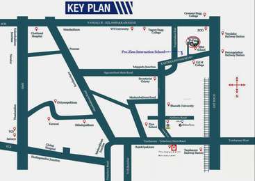 Milestone Homes Milestone Villas Map - Selaiyur, Chennai Location Map