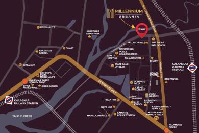 Millennium Group Mumbai Millennium Urbania Map - Kalamboli, Navi Mumbai ...