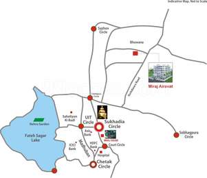 Miraj Group Miraj Airavat Map - Bhuwana, Udaipur Location Map