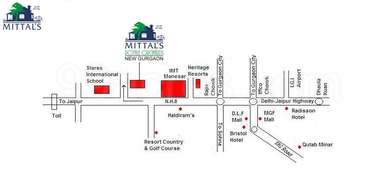 Mittals Royale Orchards Map - Binola, Gurgaon Location Map