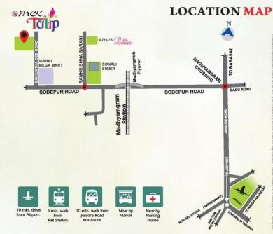 MKBD Developers LLP MKBD Mck Tulip Map - Madhyamgram, Kolkata North ...