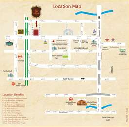 MKS Infratech MKS La Royale Map - Indirapuram, Ghaziabad Location Map
