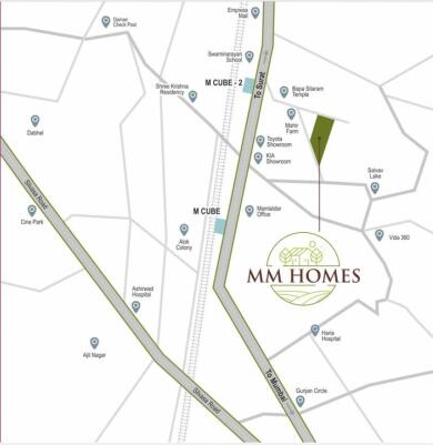 MM Group Vapi MM Homes Map - Salvav, Vapi Location Map