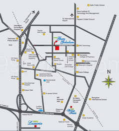 MN Builders MN Guru Gokulam Map - Thanisandra, Bangalore North Location Map