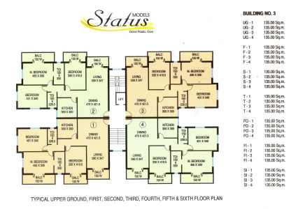 3 BHK / Bedroom Apartment / Flat for rent in Models Status Dona Paula ...