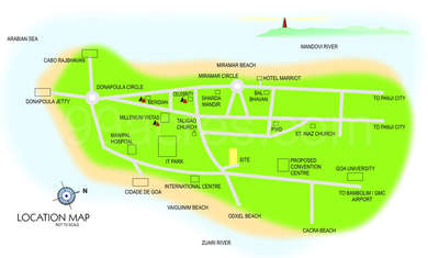 Models Construction Models Status Map - Dona Paula, North Goa Location Map